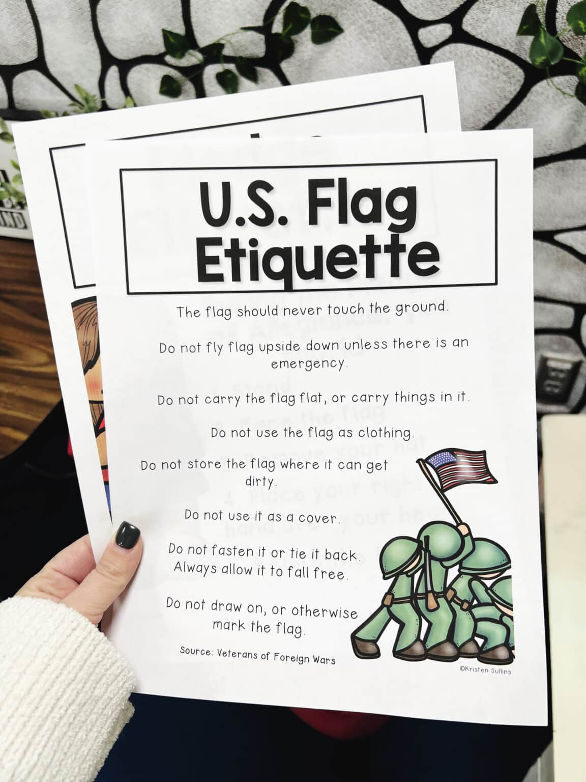 Pledge of Allegiance for First Grade - Kristen Sullins Teaching