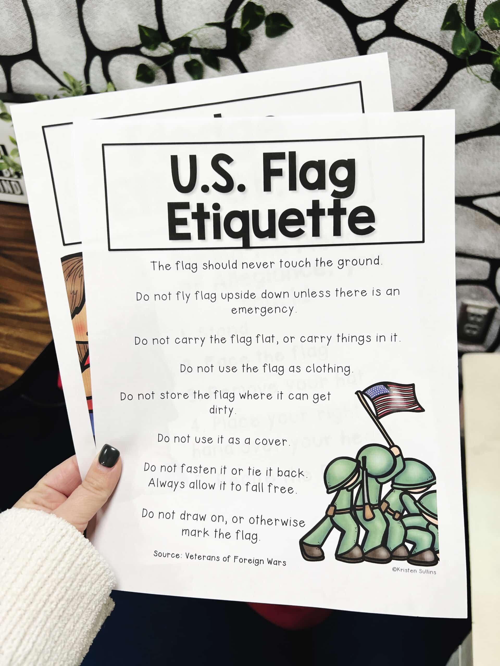 Pledge of Allegiance for First Grade - Kristen Sullins Teaching