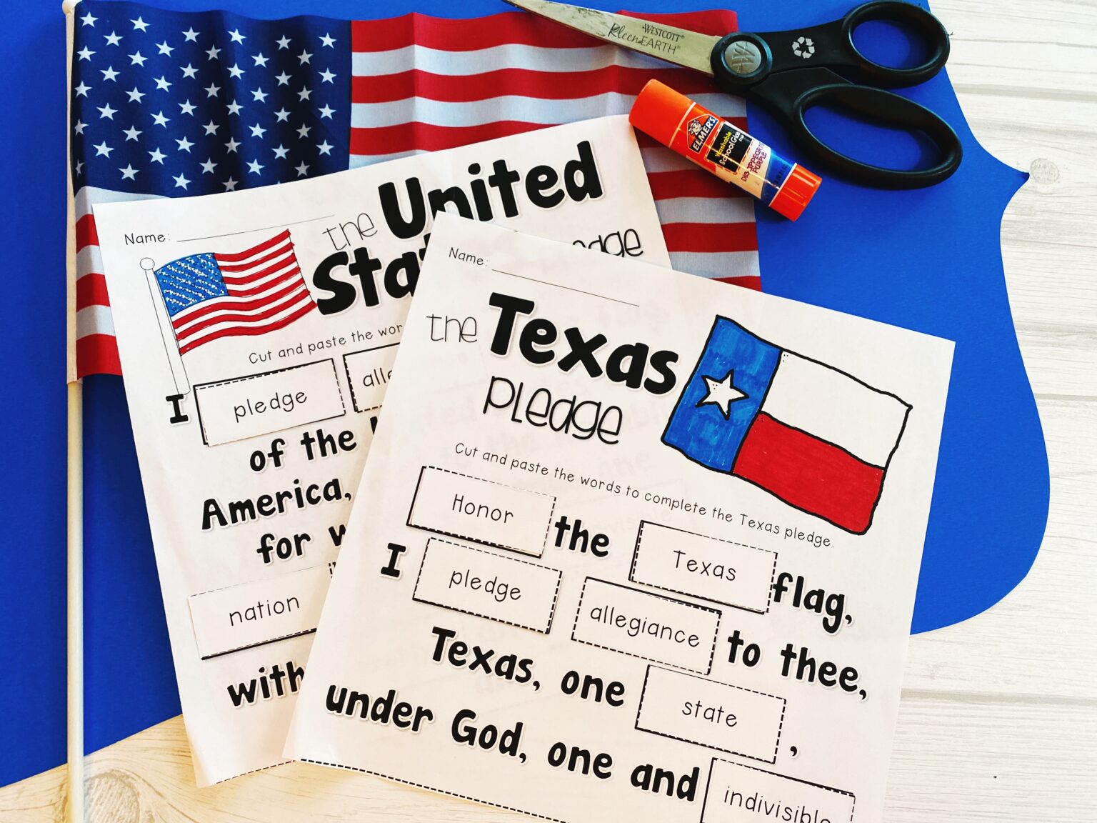 Pledge of Allegiance for First Grade - Kristen Sullins Teaching