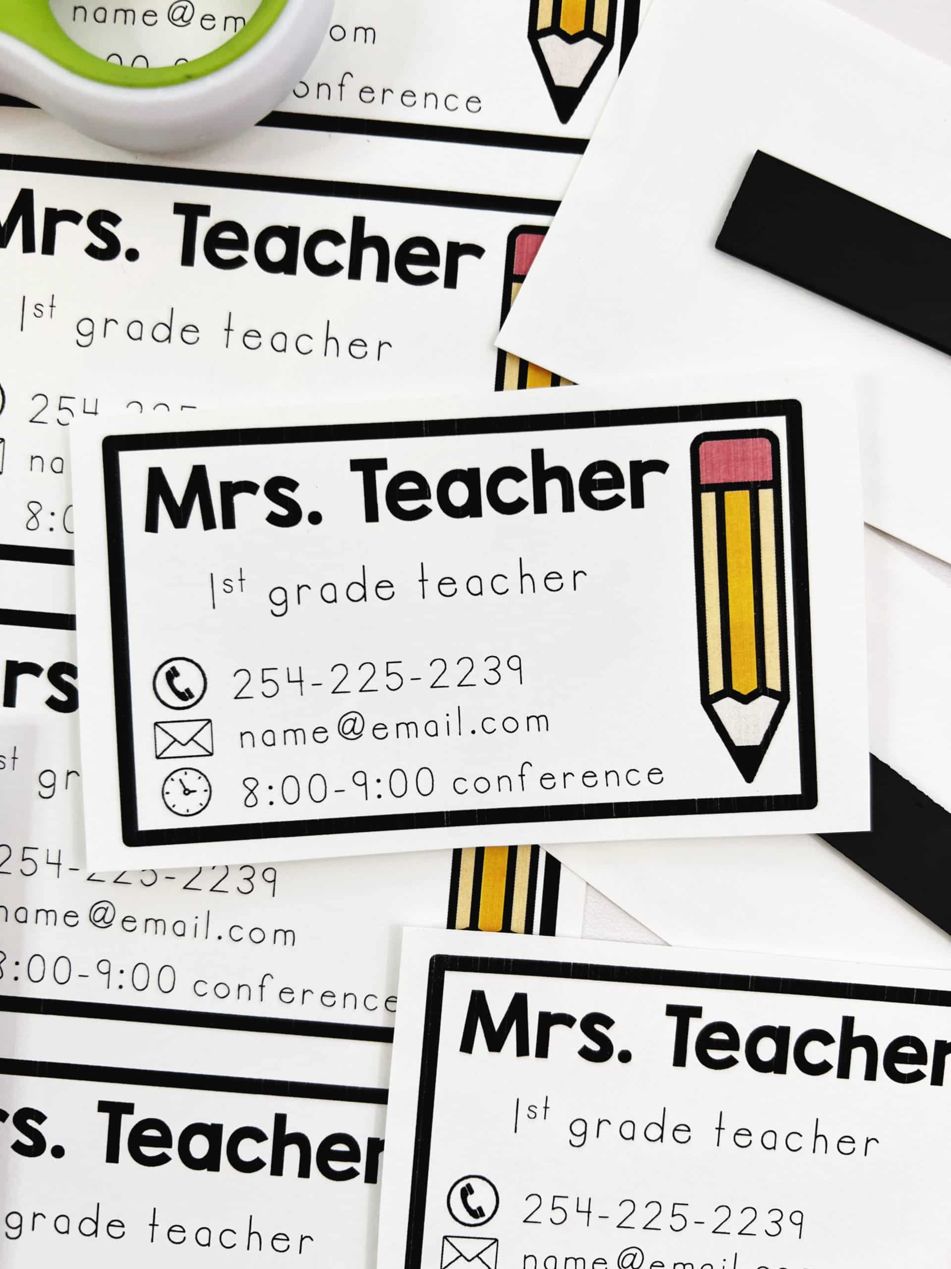 FREE Meet the Teacher Magnet Template - Kristen Sullins Teaching