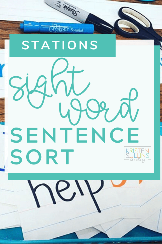 Sight Word Sentence Sort - Kristen Sullins Teaching
