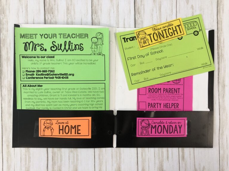 Meet the Teacher Label [Freebies] - Kristen Sullins Teaching