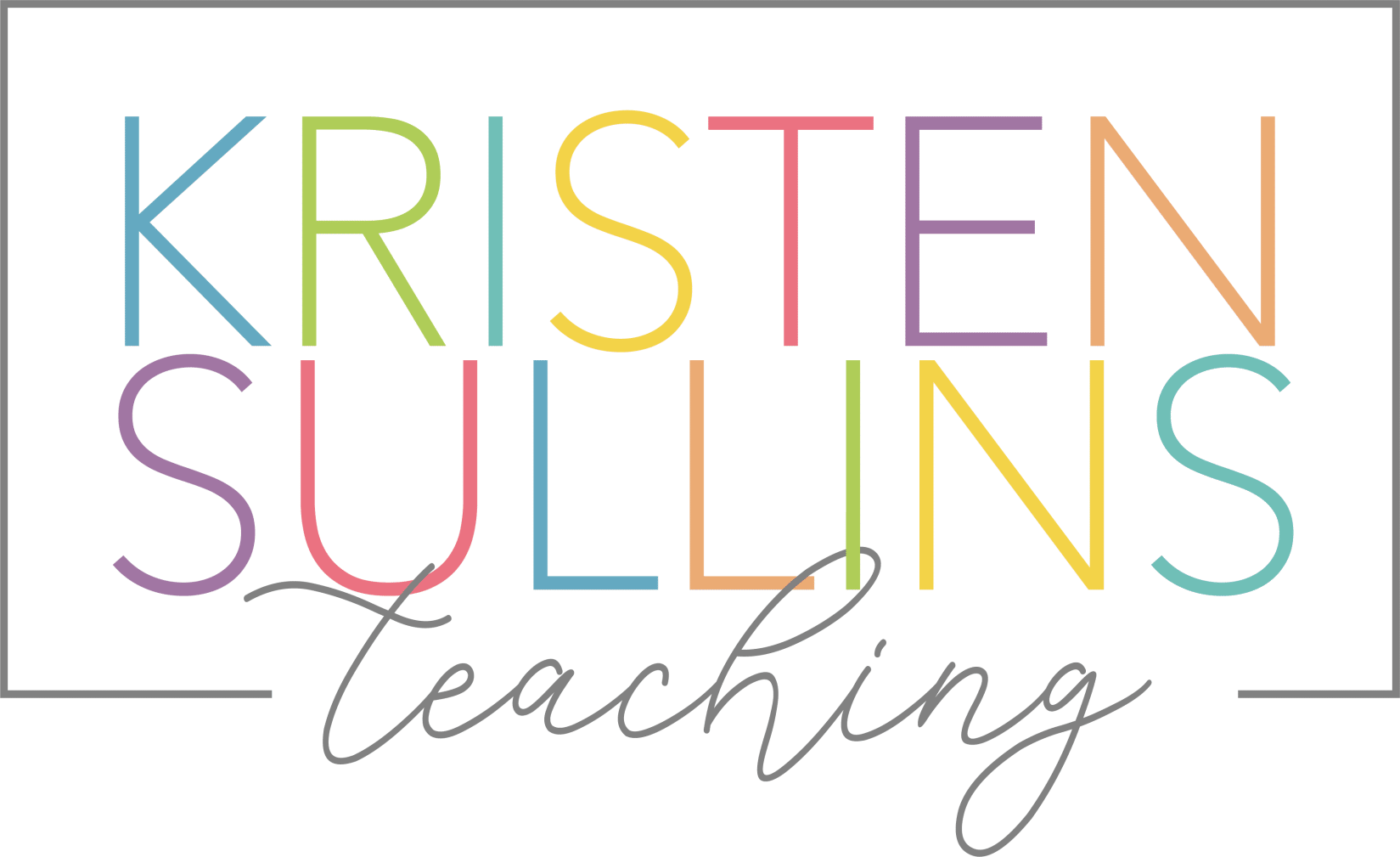 Spelling Series: Rainbow Words - Kristen Sullins Teaching