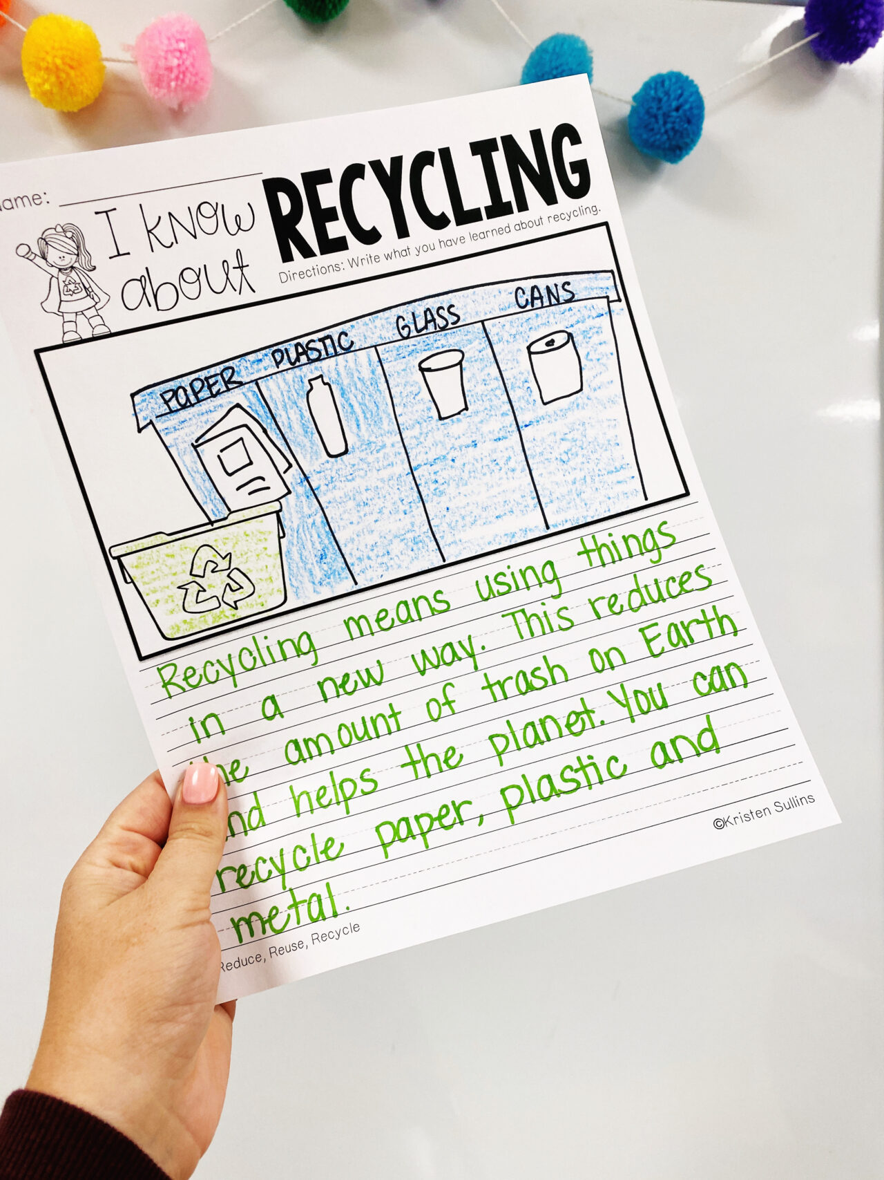 Reduce, Reuse and Recycle Activities - Kristen Sullins Teaching