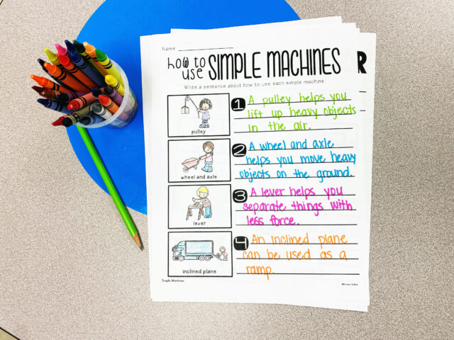 Simple Machines for First Grade - Kristen Sullins Teaching