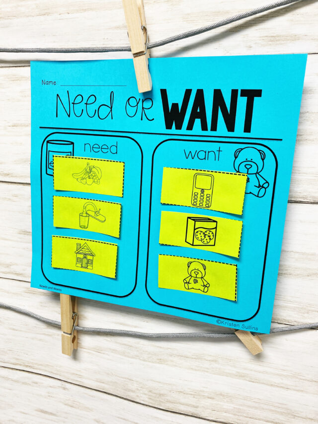 Financial Literacy for First Grade - Kristen Sullins Teaching