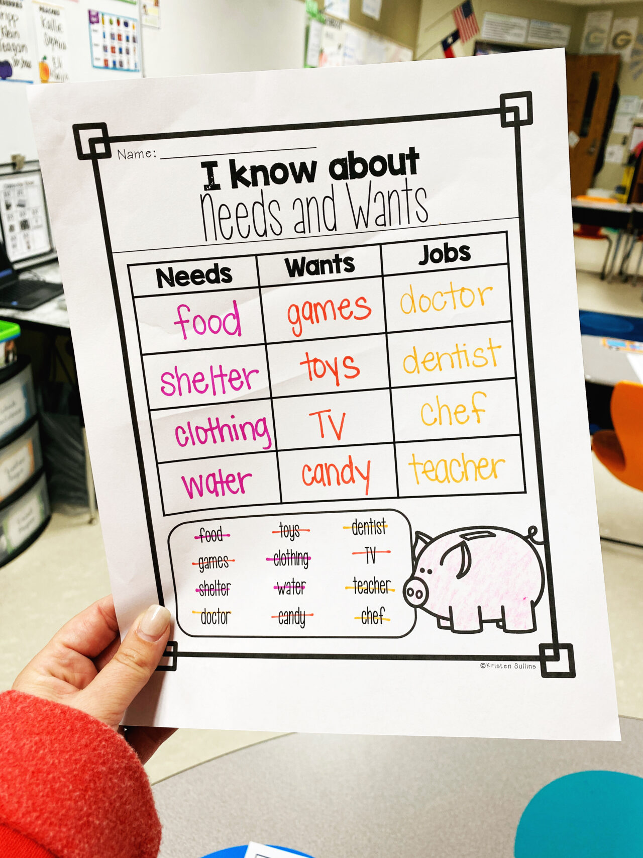 Financial Literacy for First Grade - Kristen Sullins Teaching