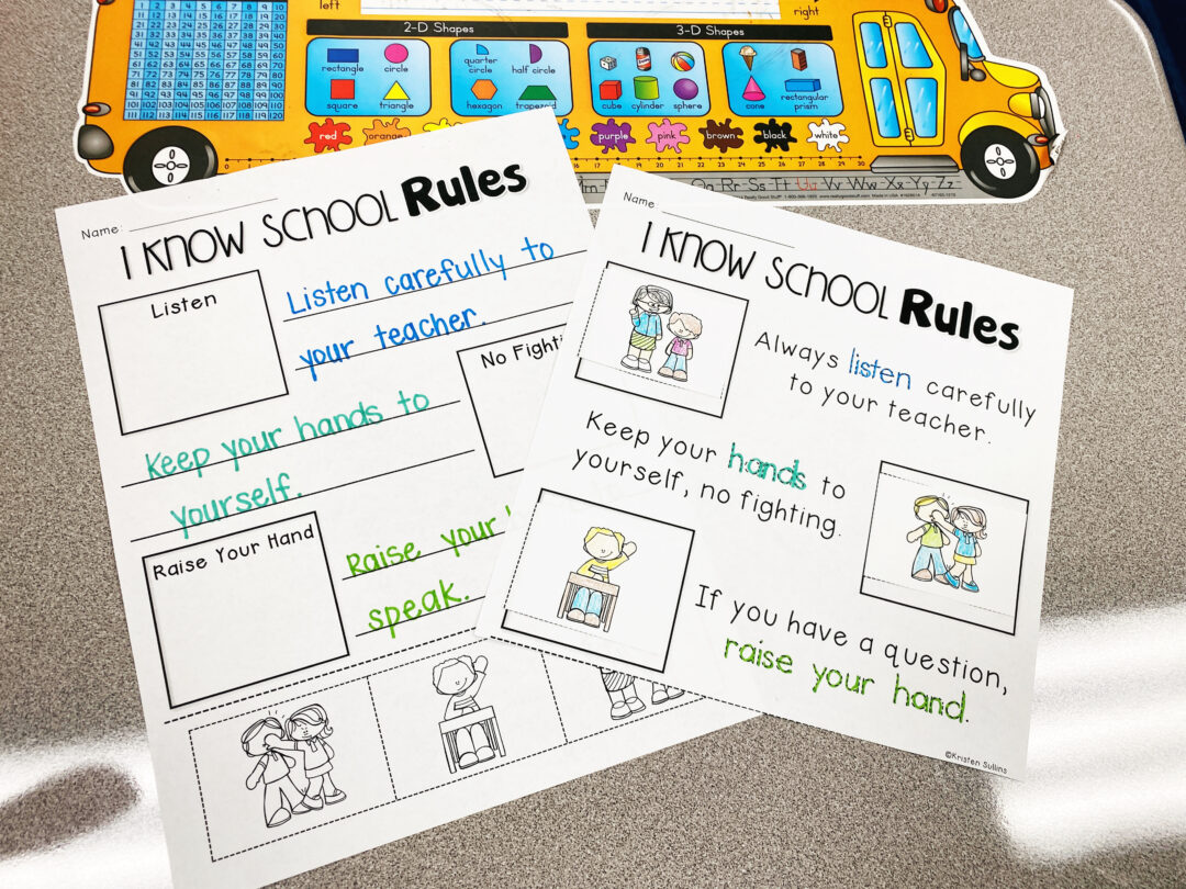Rules and Laws for First Grade - Kristen Sullins Teaching