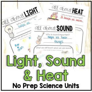 Types of Energy: Light, Sound and Heat - Kristen Sullins Teaching