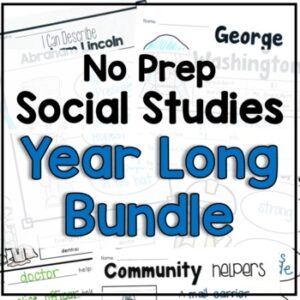 First Grade Back to School Social Studies - Kristen Sullins Teaching