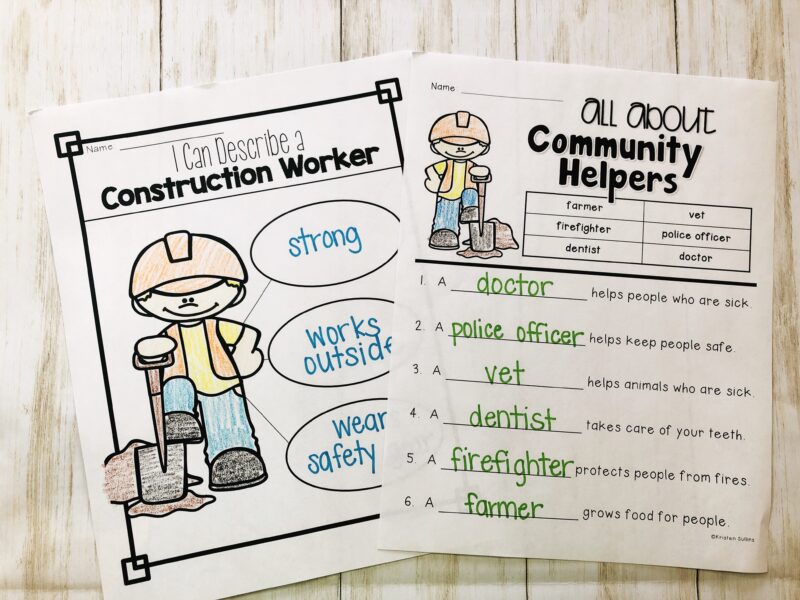 Community Helper Activities for First Grade - Kristen Sullins Teaching