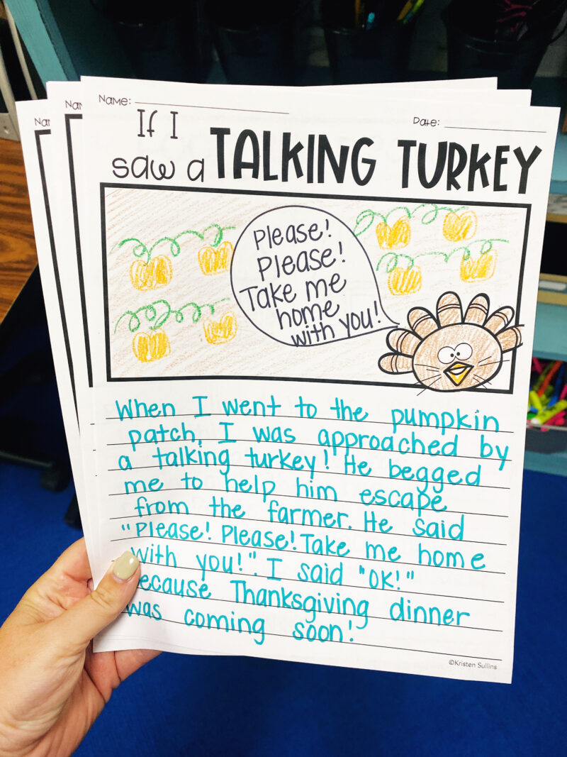 November Creative Writing Activities - Kristen Sullins Teaching