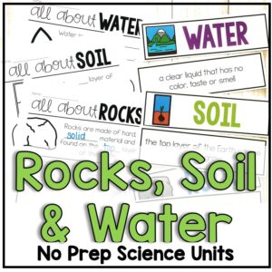 Rocks, Soil and Water for First Grade - Kristen Sullins Teaching