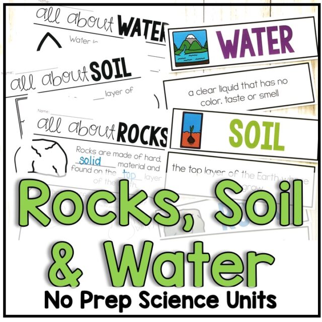 Rocks, Soil and Water for First Grade - Kristen Sullins Teaching