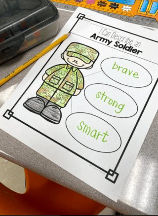 Veteran's Day Activities for First Grade - Kristen Sullins Teaching