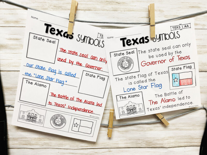 Texas Activities for First Grade - Kristen Sullins Teaching