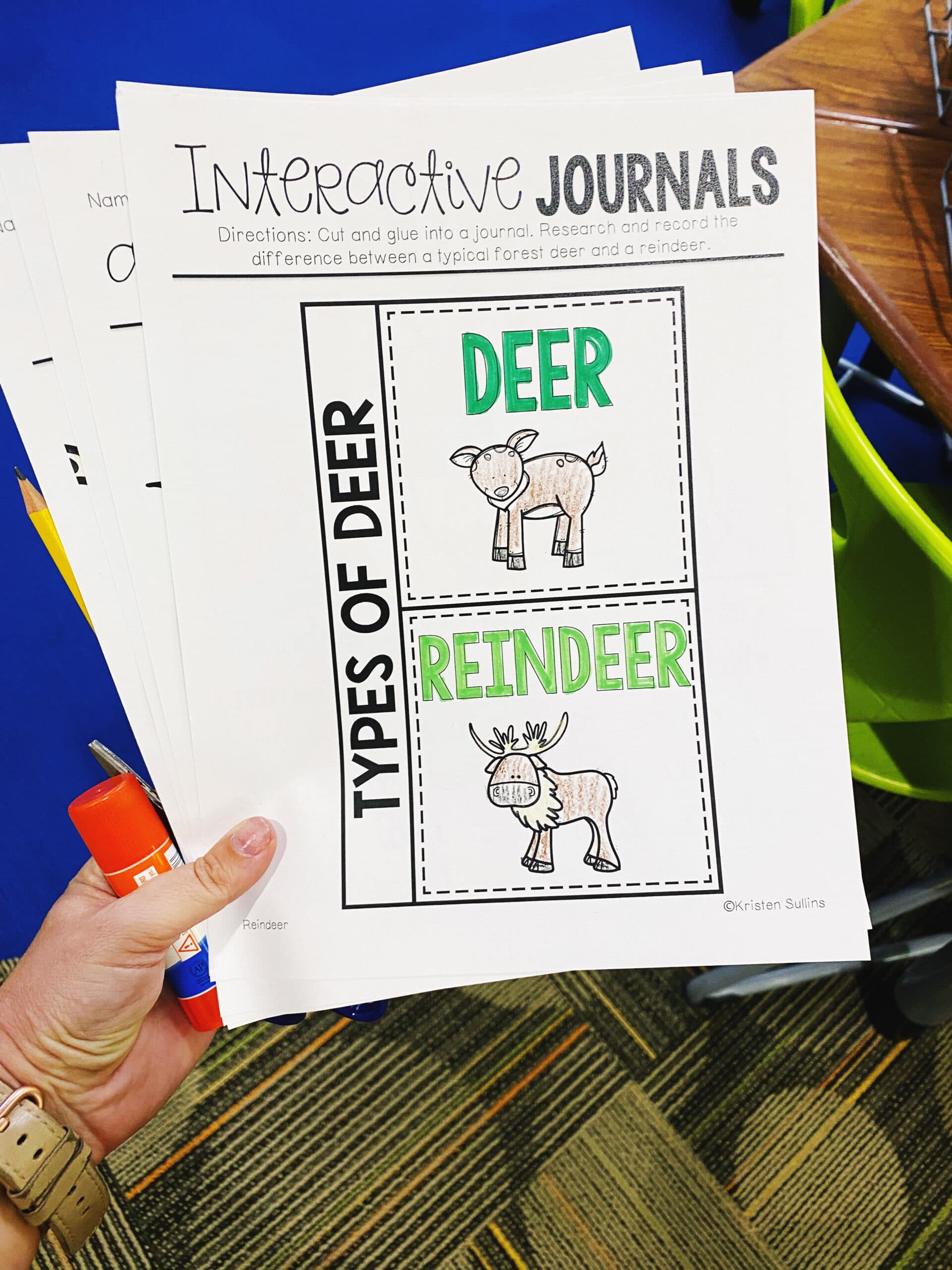 Reindeer Facts for First Grade - Kristen Sullins Teaching