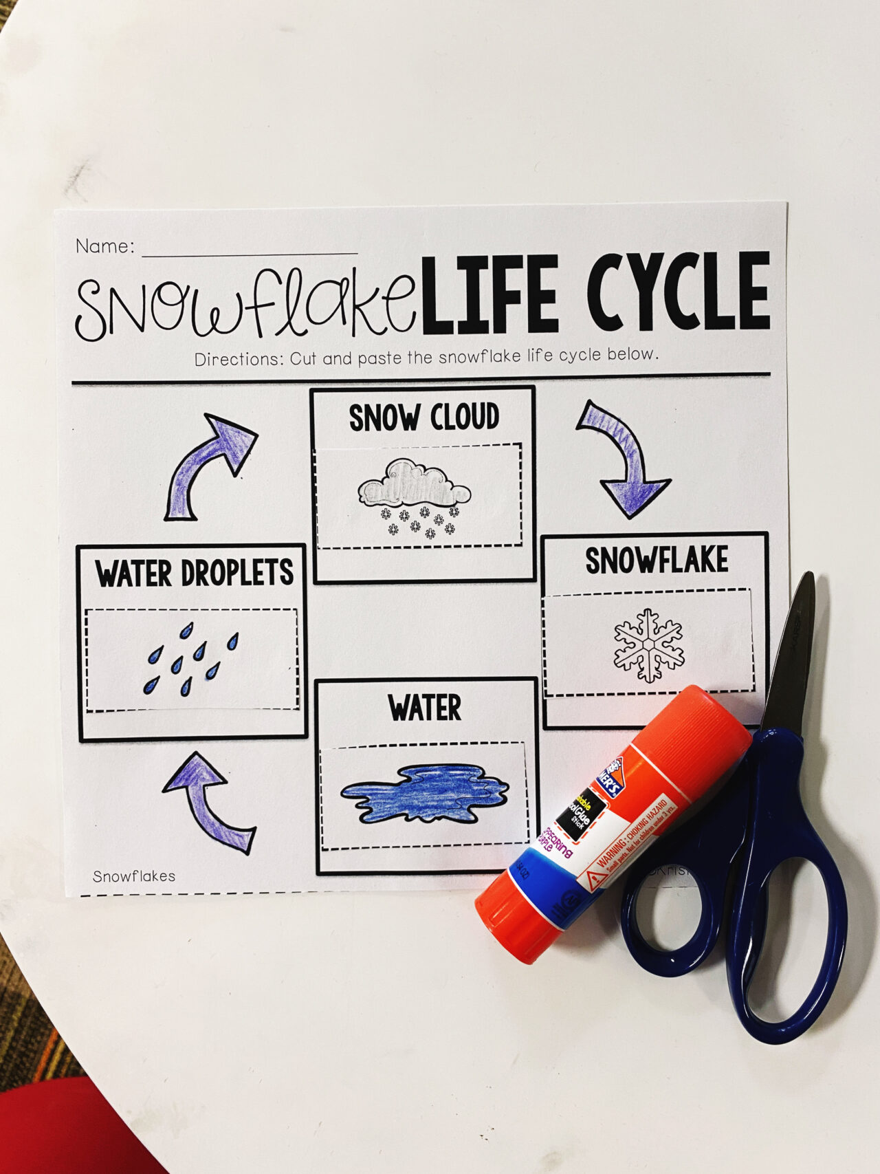 Snowflake Science for First Grade - Kristen Sullins Teaching