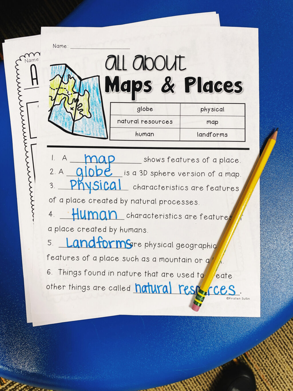Maps and Globes for First Grade - Kristen Sullins Teaching