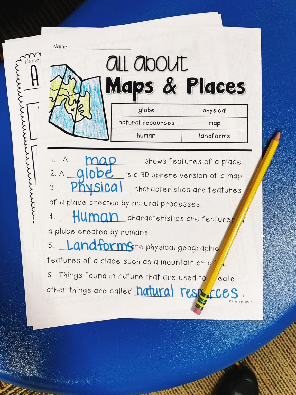Maps and Globes for First Grade - Kristen Sullins Teaching