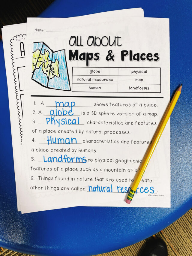 Maps and Globes for First Grade - Kristen Sullins Teaching