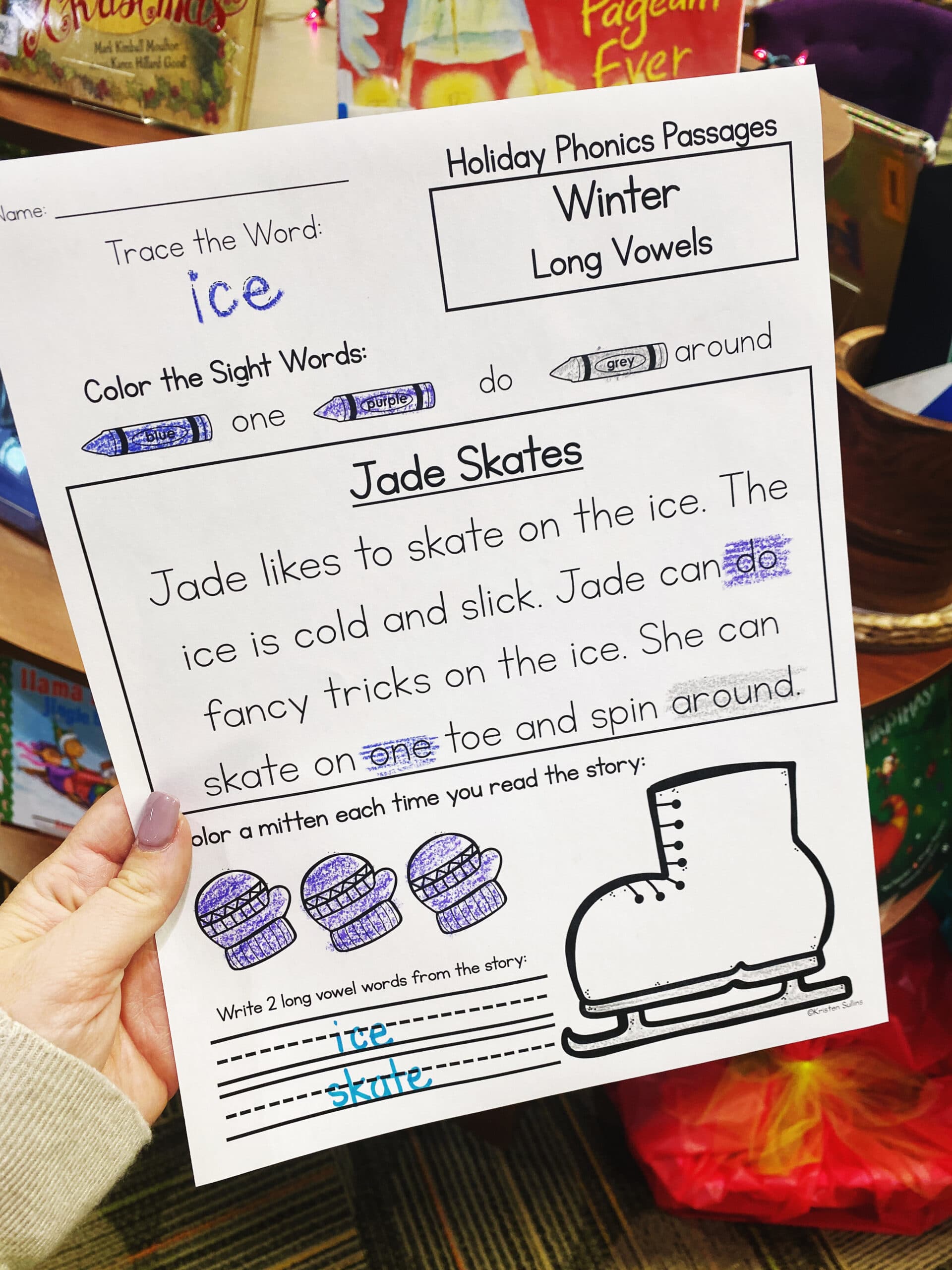 Winter Phonics and Fluency Activities - Kristen Sullins Teaching