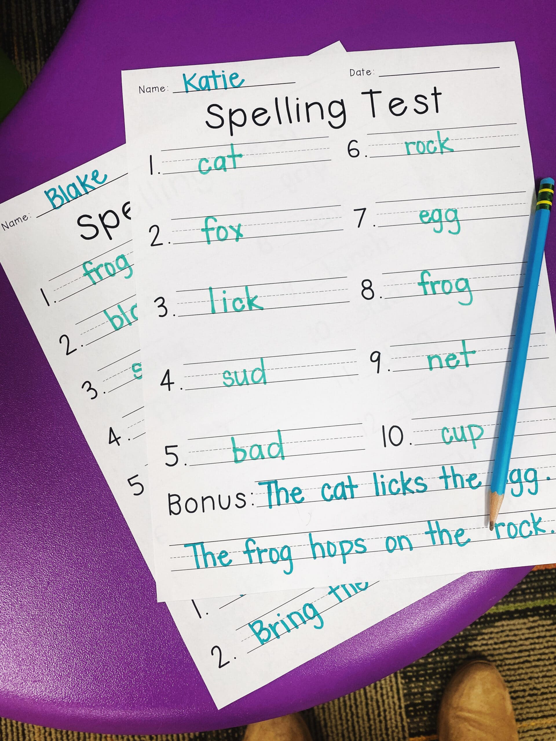 Spelling Tests for First Grade - Kristen Sullins Teaching