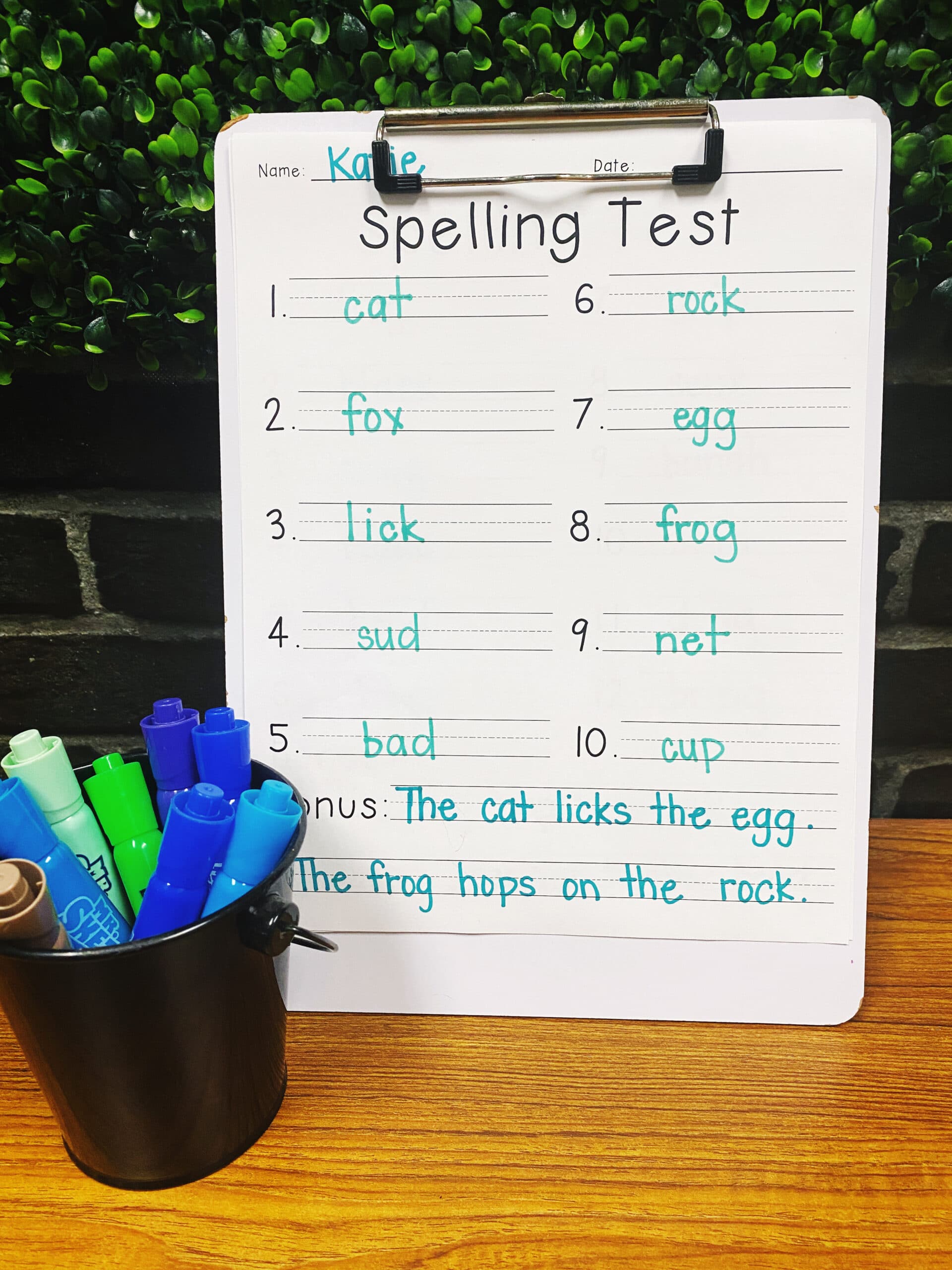 Spelling Tests for First Grade - Kristen Sullins Teaching