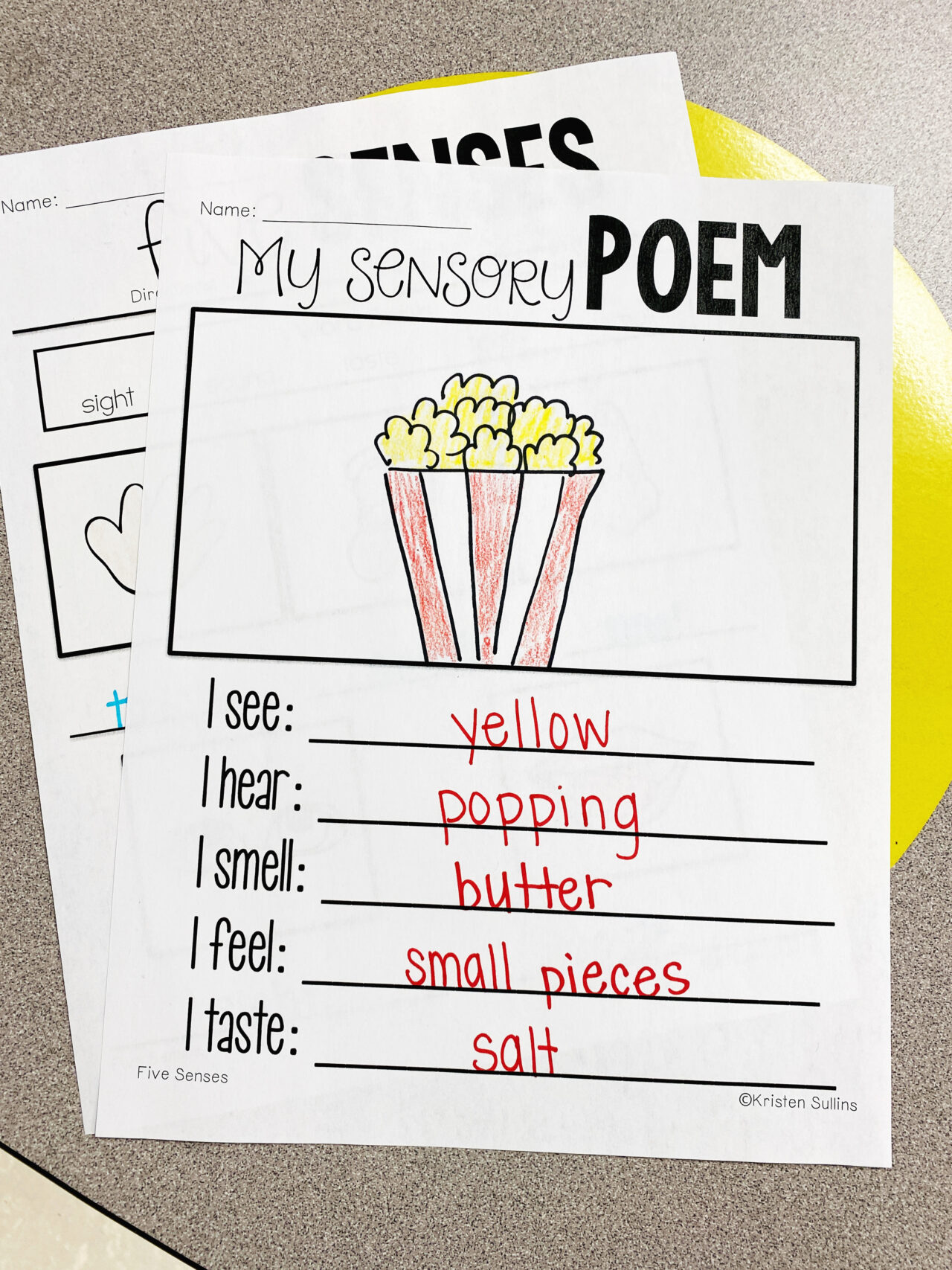 Five Senses for First Grade - Kristen Sullins Teaching