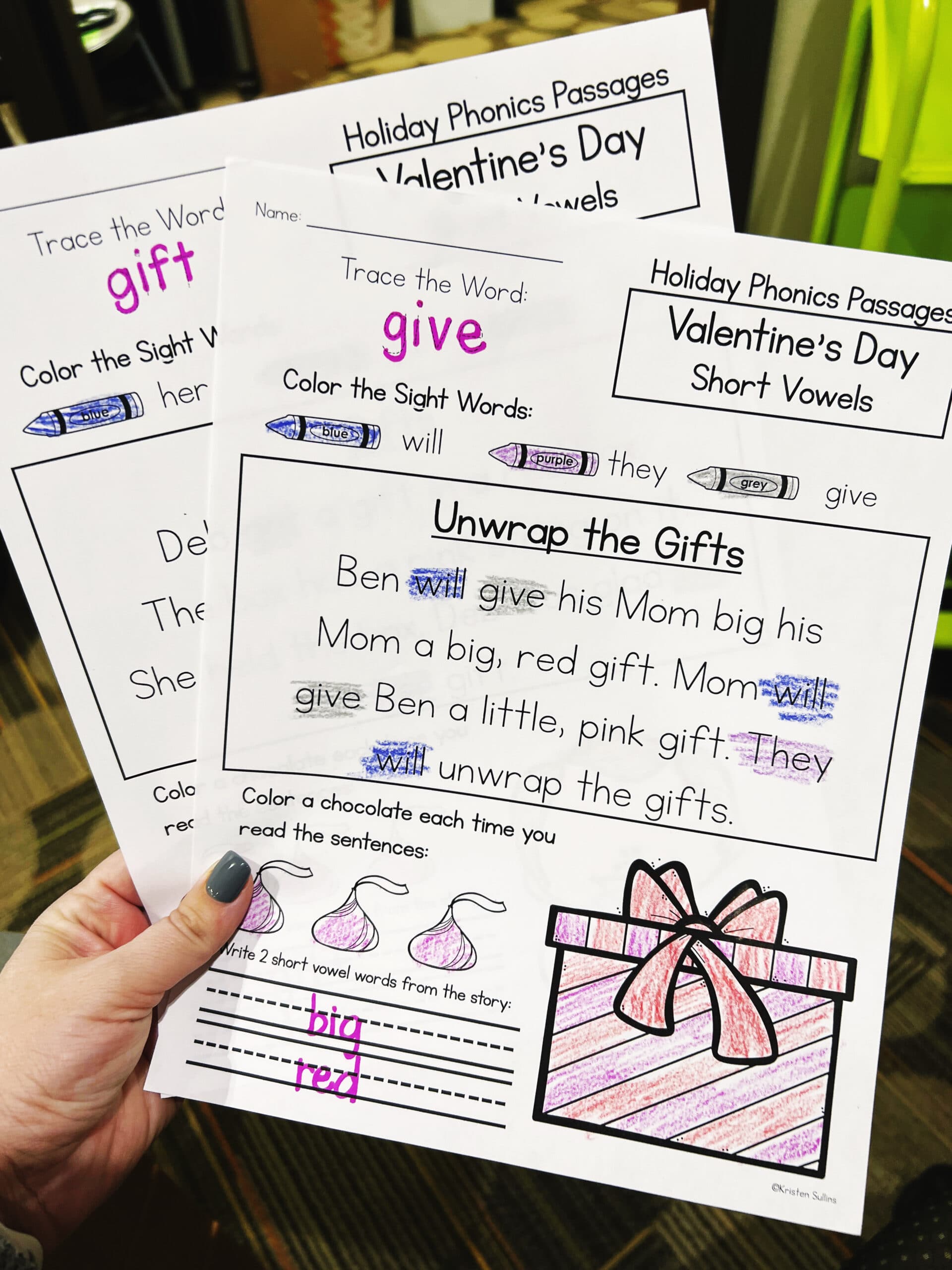 Valentine's Day Phonics and Fluency Activities - Kristen Sullins Teaching