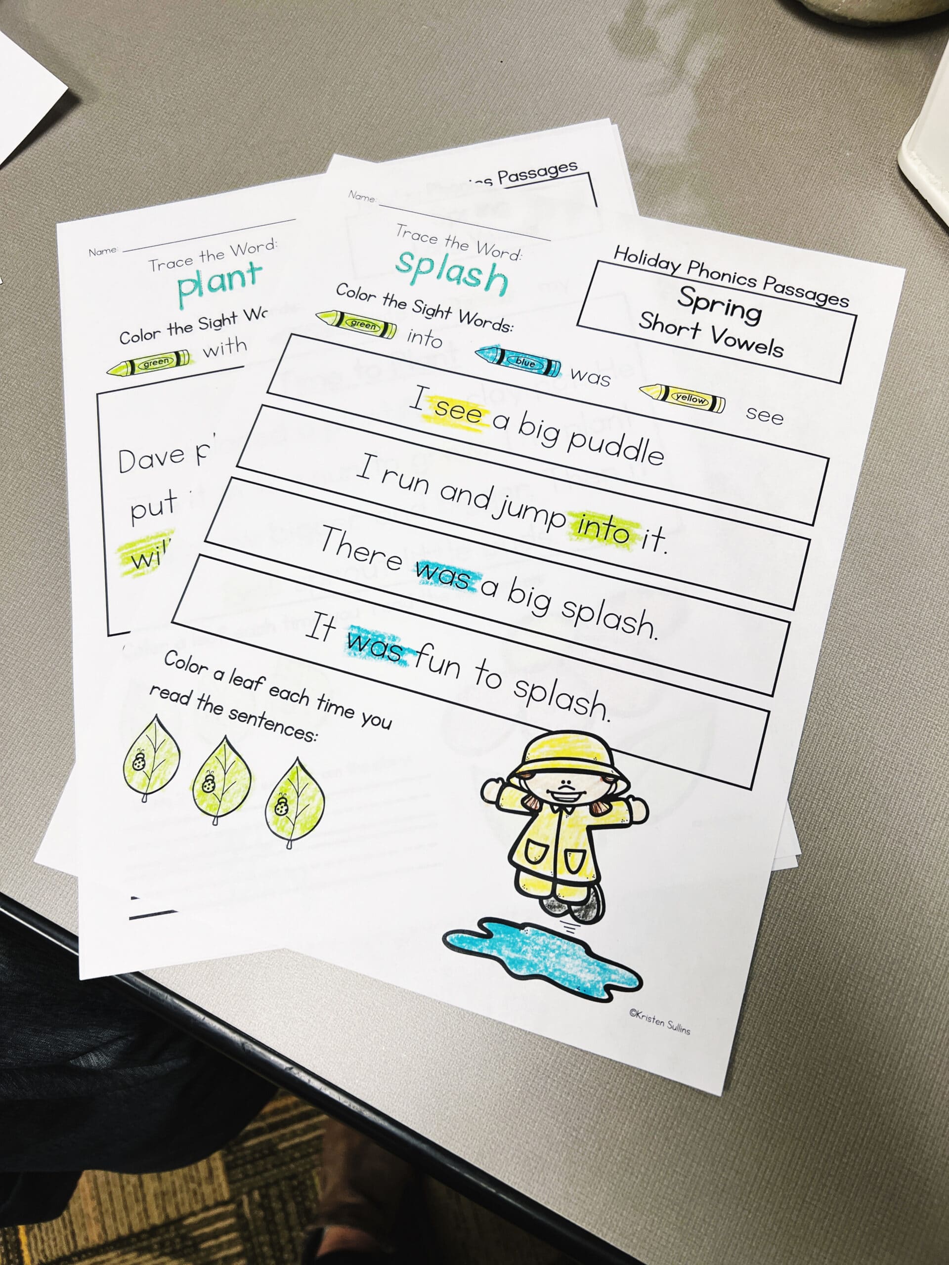 Spring Phonics and Fluency Activities - Kristen Sullins Teaching