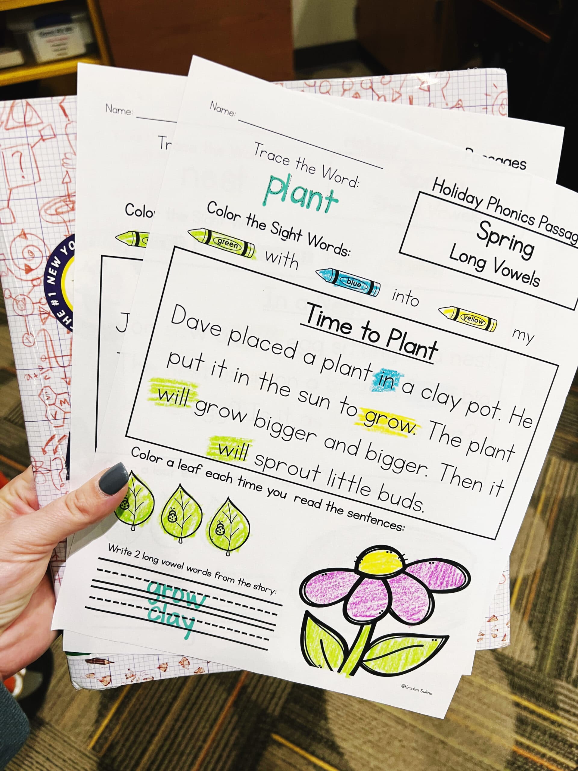 Spring Phonics and Fluency Activities - Kristen Sullins Teaching
