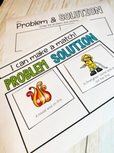 Problem and Solution for First Grade - Kristen Sullins Teaching