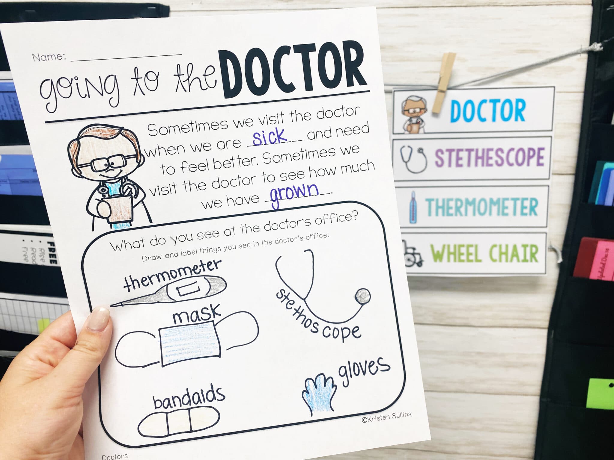 Going to the Doctor for First Grade - Kristen Sullins Teaching
