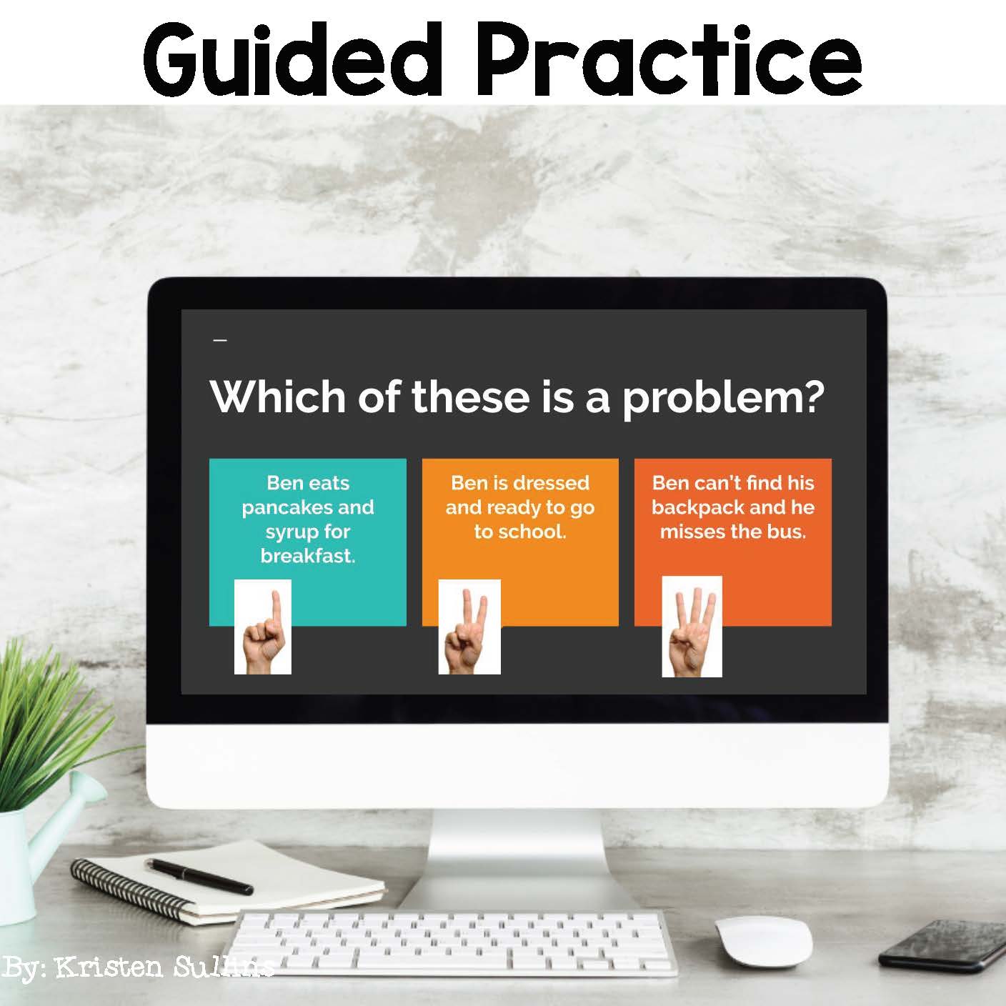 Problem and Solution for First Grade - Kristen Sullins Teaching