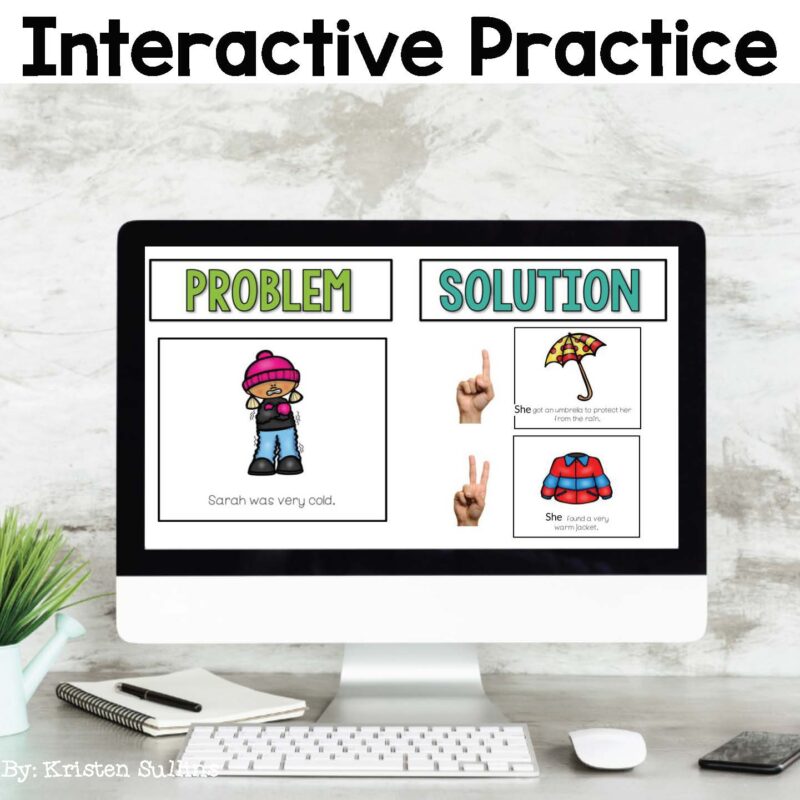 Problem and Solution for First Grade - Kristen Sullins Teaching
