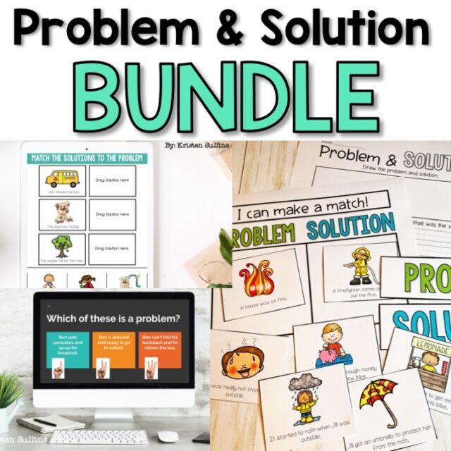 Problem and Solution for First Grade - Kristen Sullins Teaching