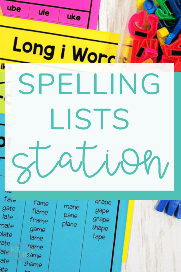 Spelling Lists for First Grade - Kristen Sullins Teaching