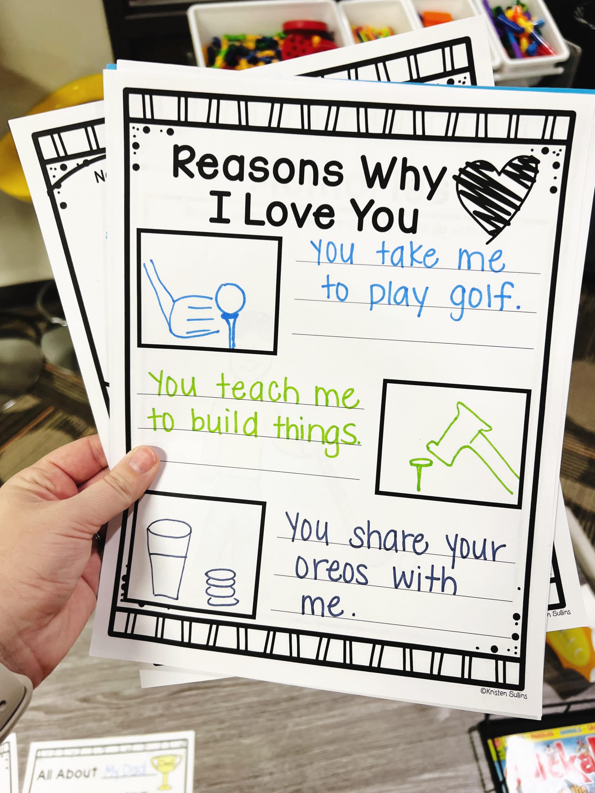 Mother's Day and Father's Day Activities for First Grade - Kristen ...