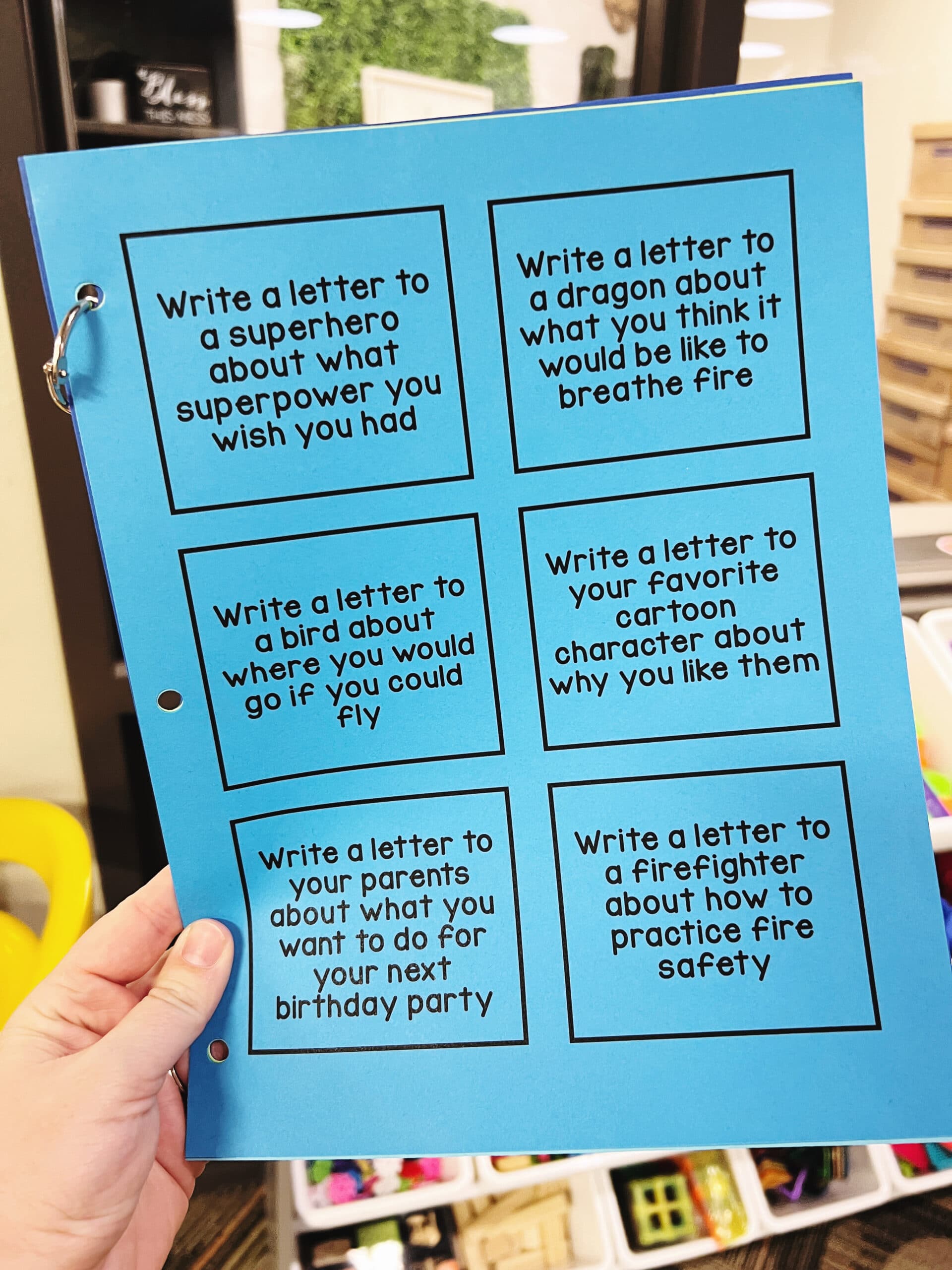 Writing Prompt Station for First Grade - Kristen Sullins Teaching