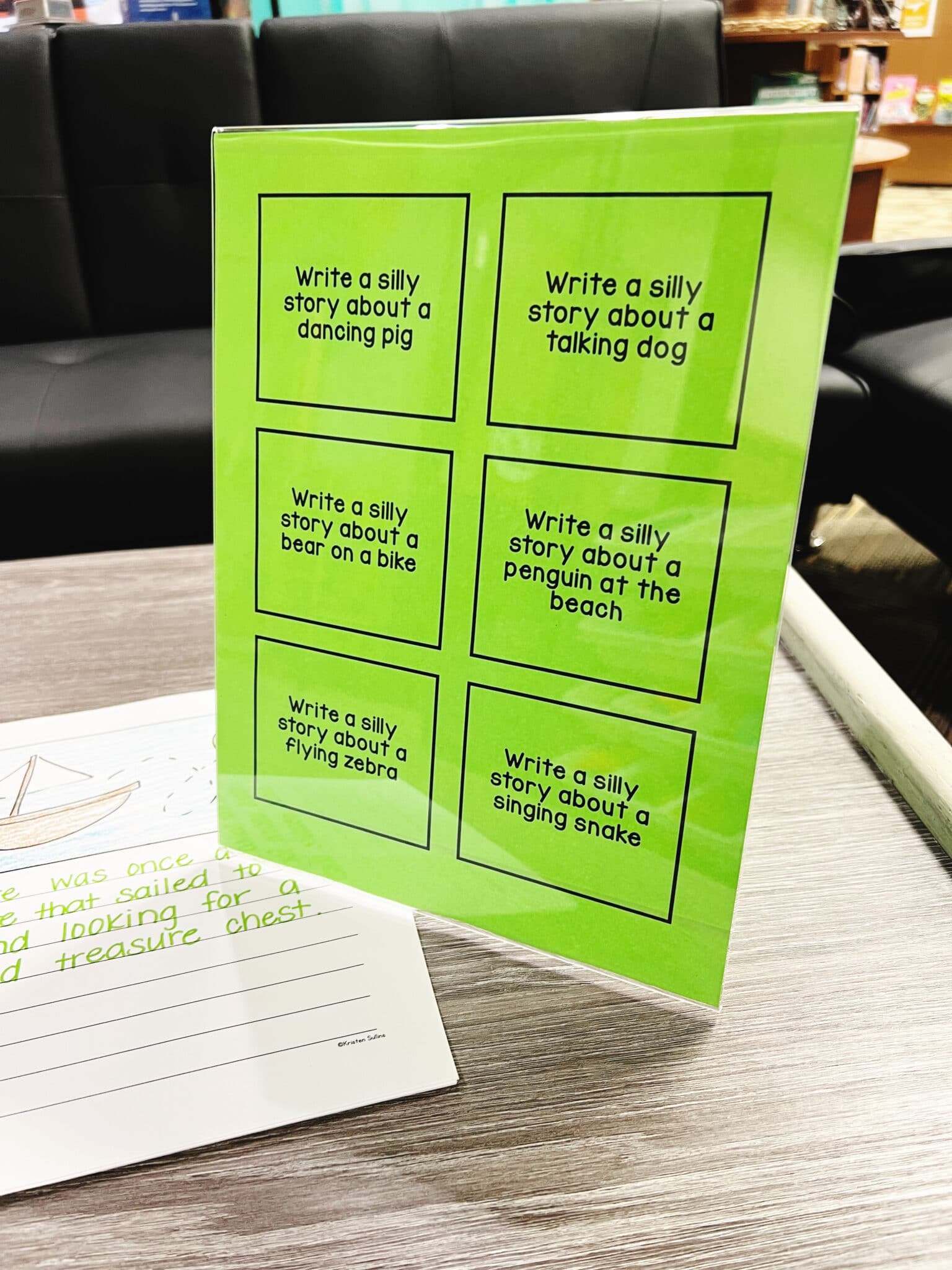 Writing Prompt Station for First Grade - Kristen Sullins Teaching