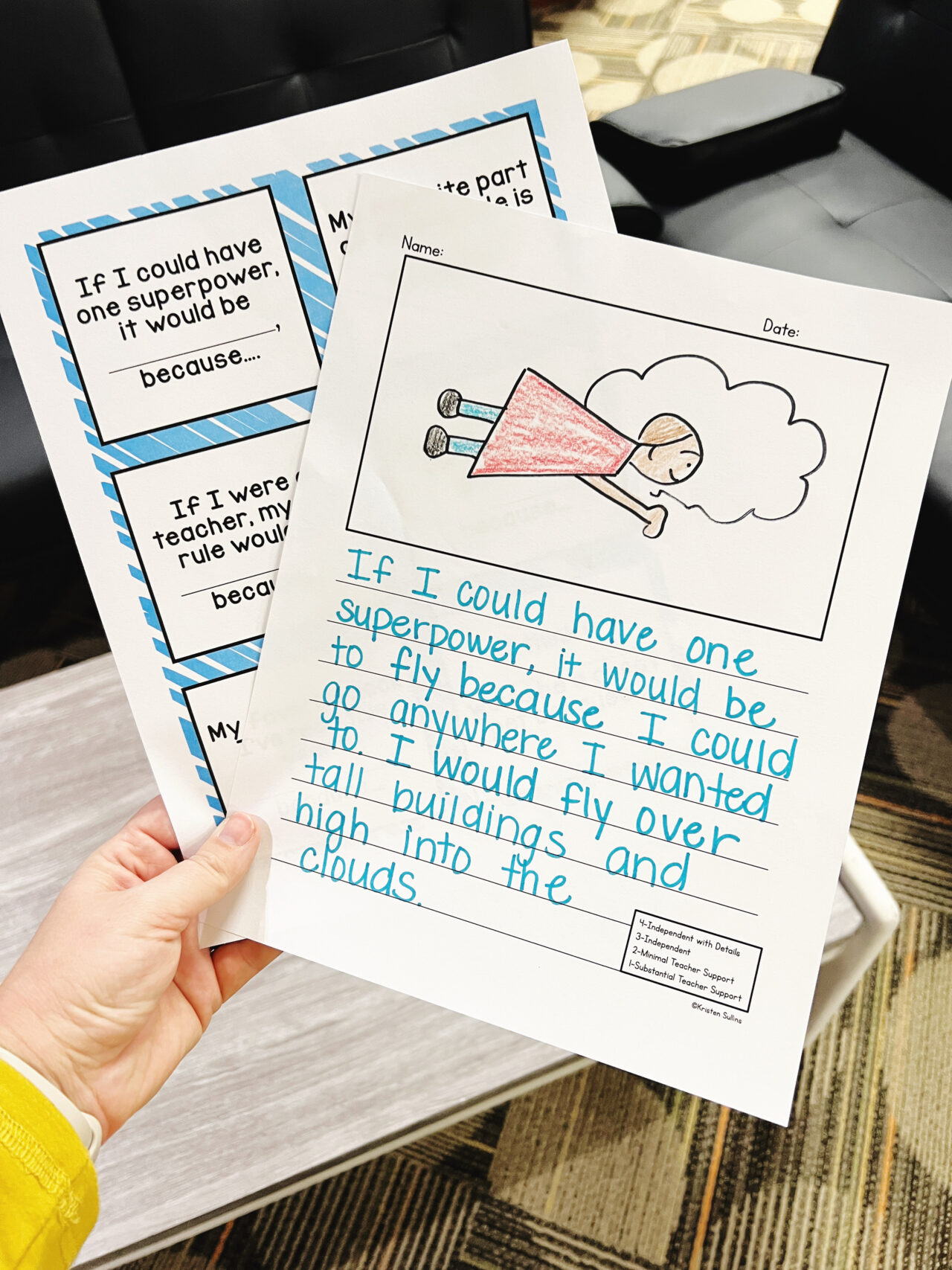 Writing Prompt Station for First Grade - Kristen Sullins Teaching