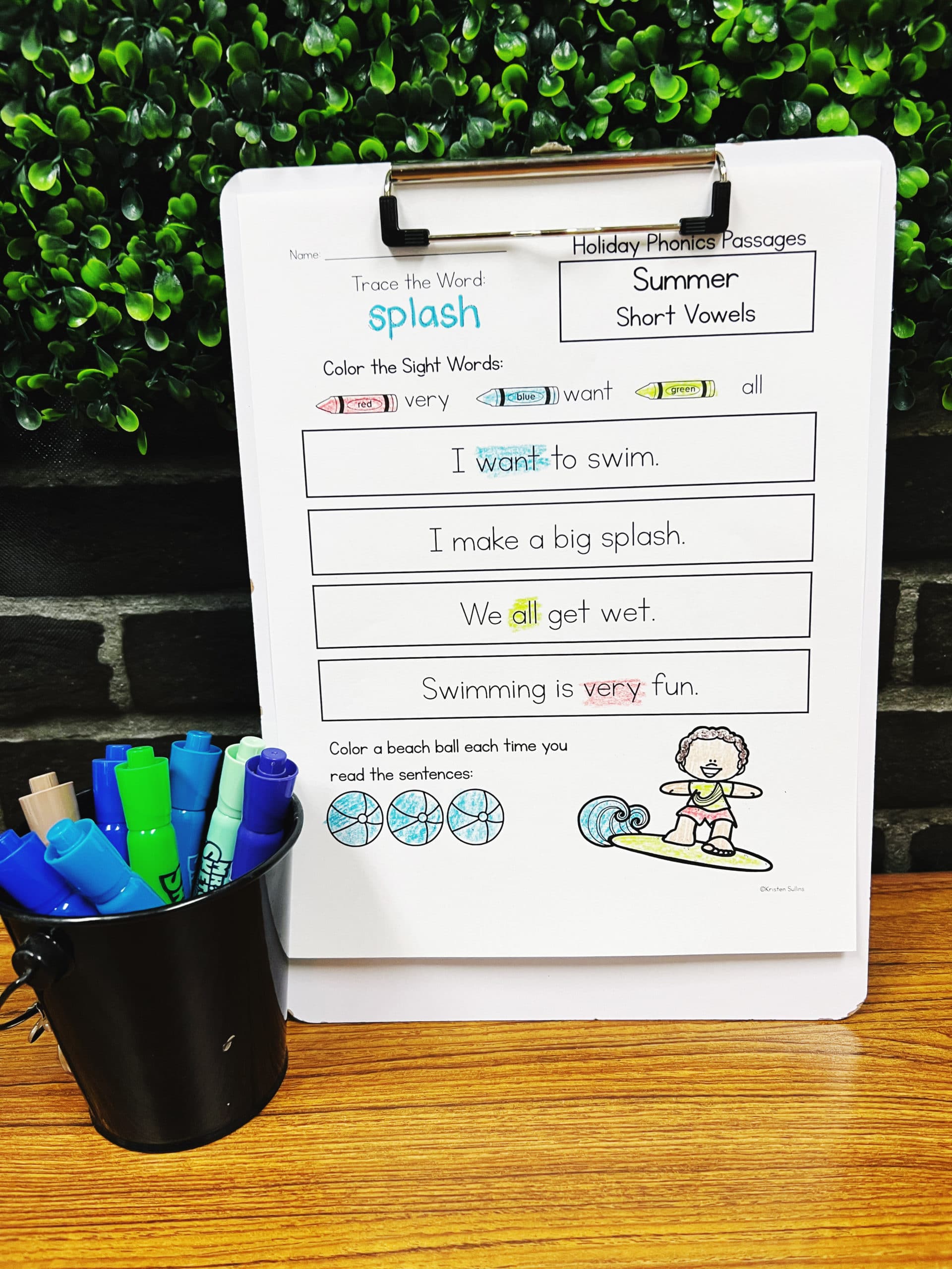 Summer Phonics and Fluency Activities - Kristen Sullins Teaching