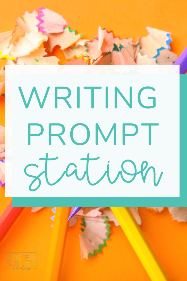 Writing Prompt Station for First Grade - Kristen Sullins Teaching