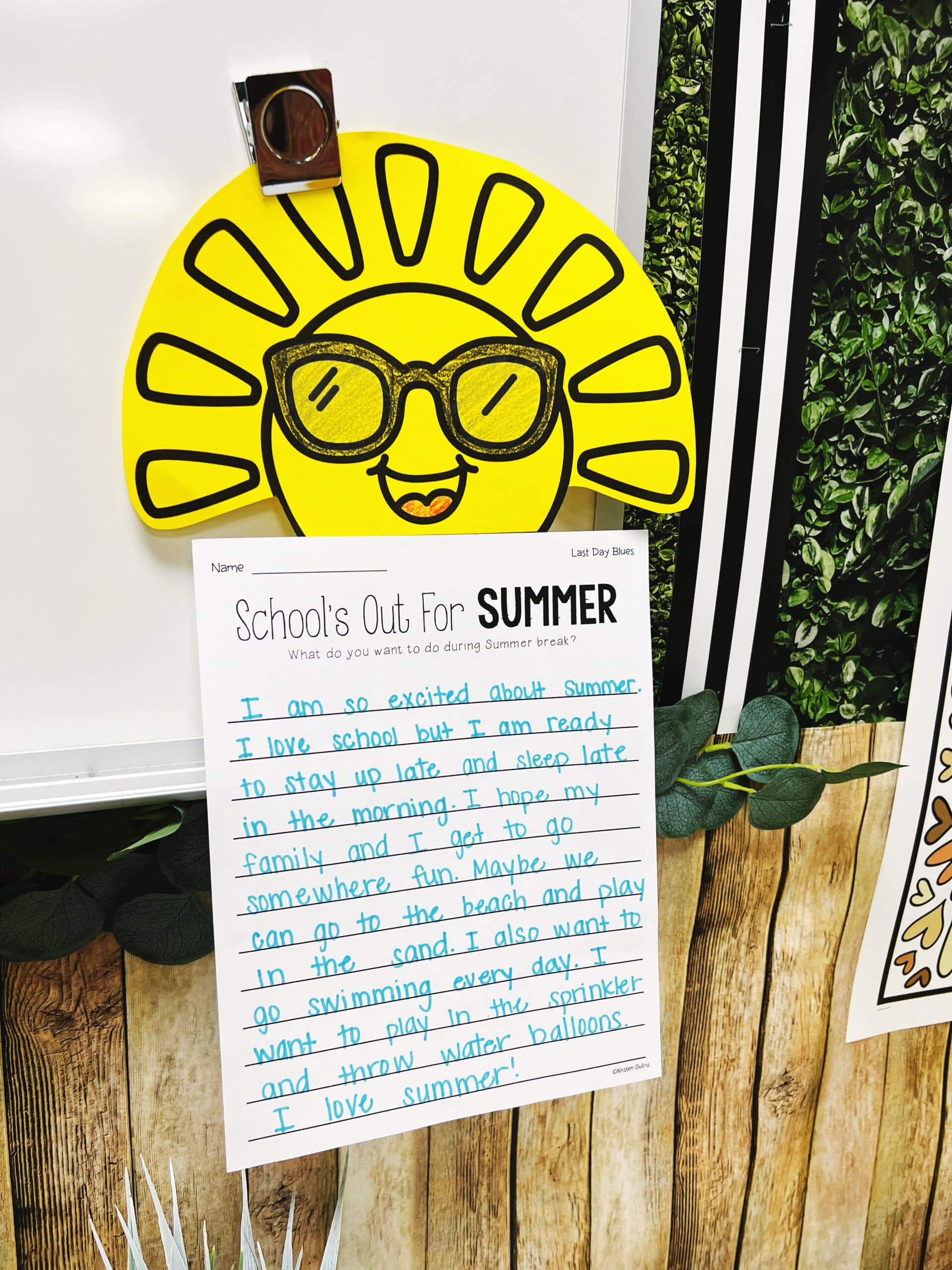 End of Year Activities for First Grade - Kristen Sullins Teaching