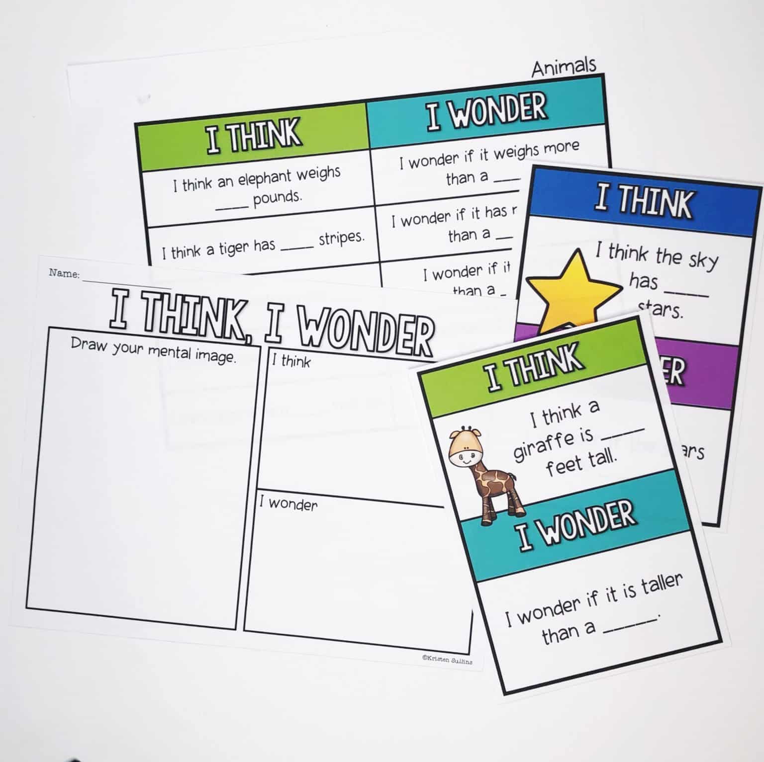 Asking Questions for First Grade - Kristen Sullins Teaching