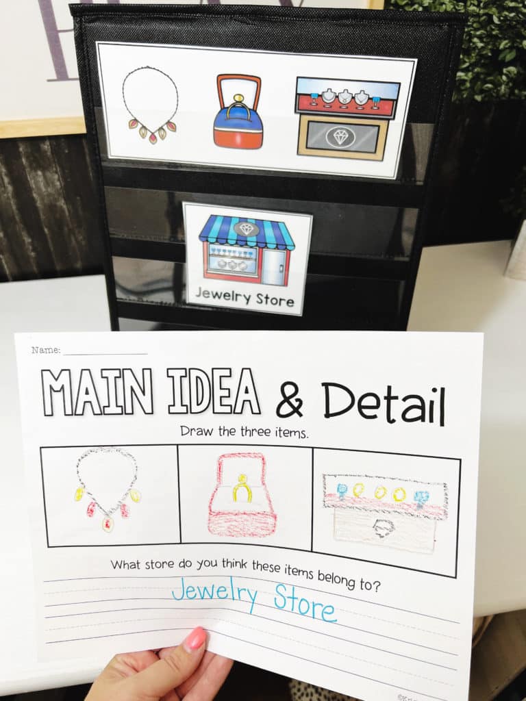 Main Idea Details For First Grade Kristen Sullins Teaching