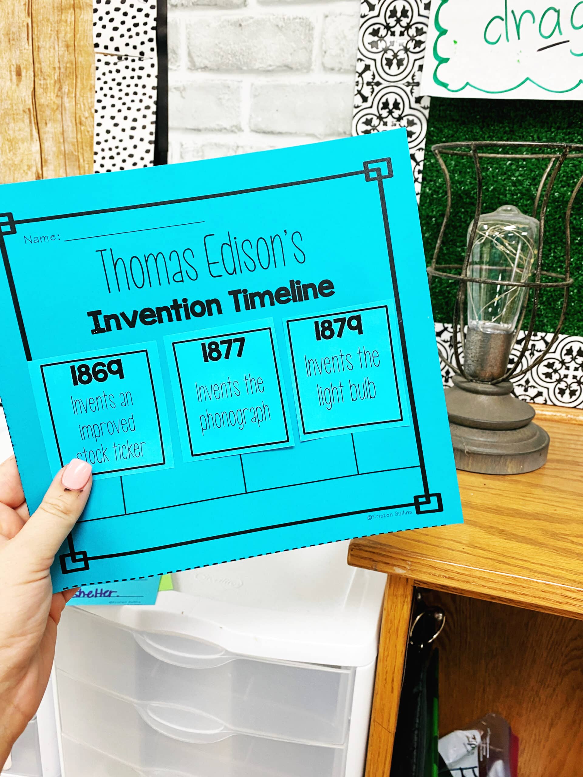 Inventors: Thomas Edison - Kristen Sullins Teaching