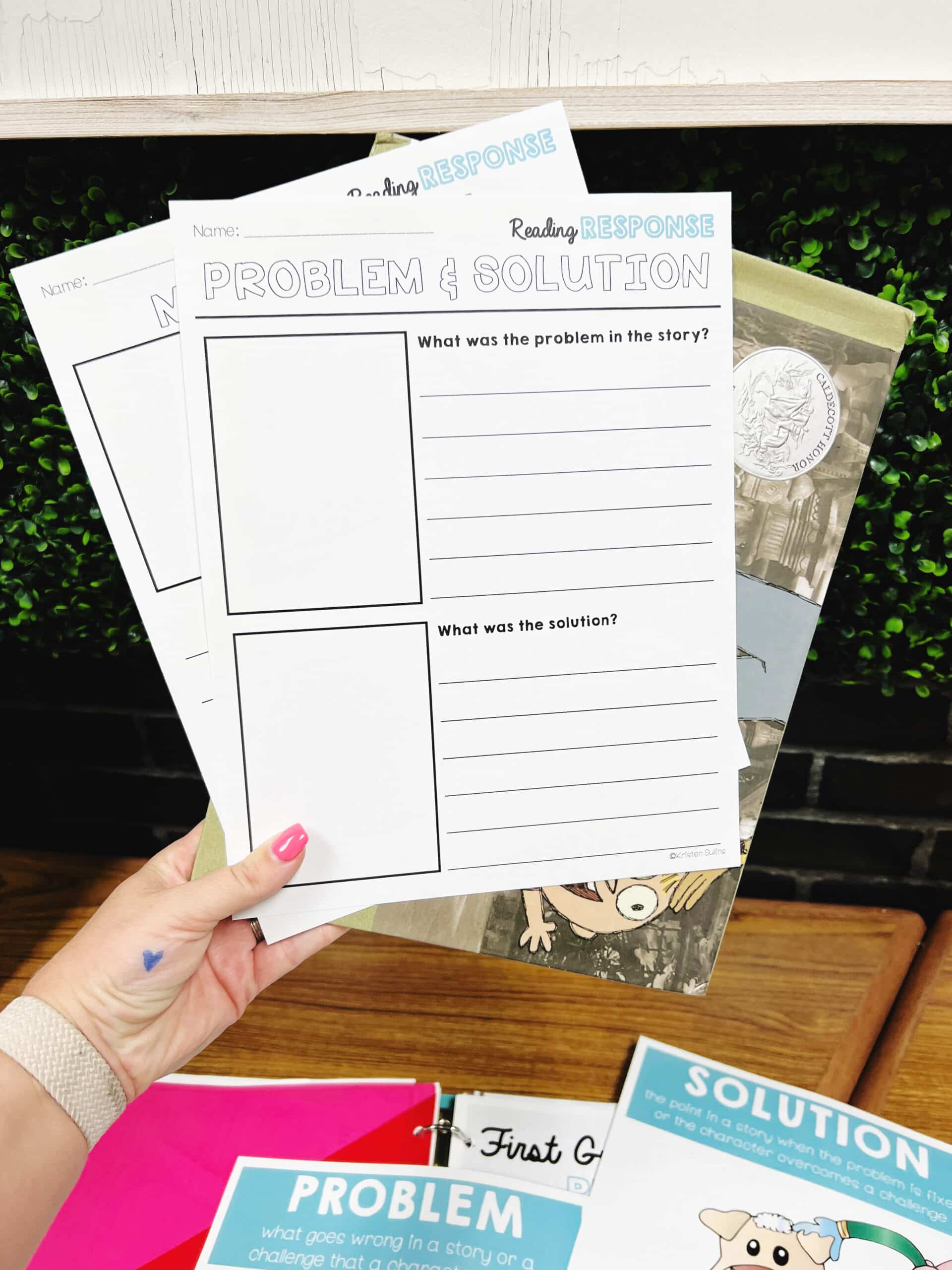 Decoding Texts for Problem and Solution in First Grade - Kristen ...