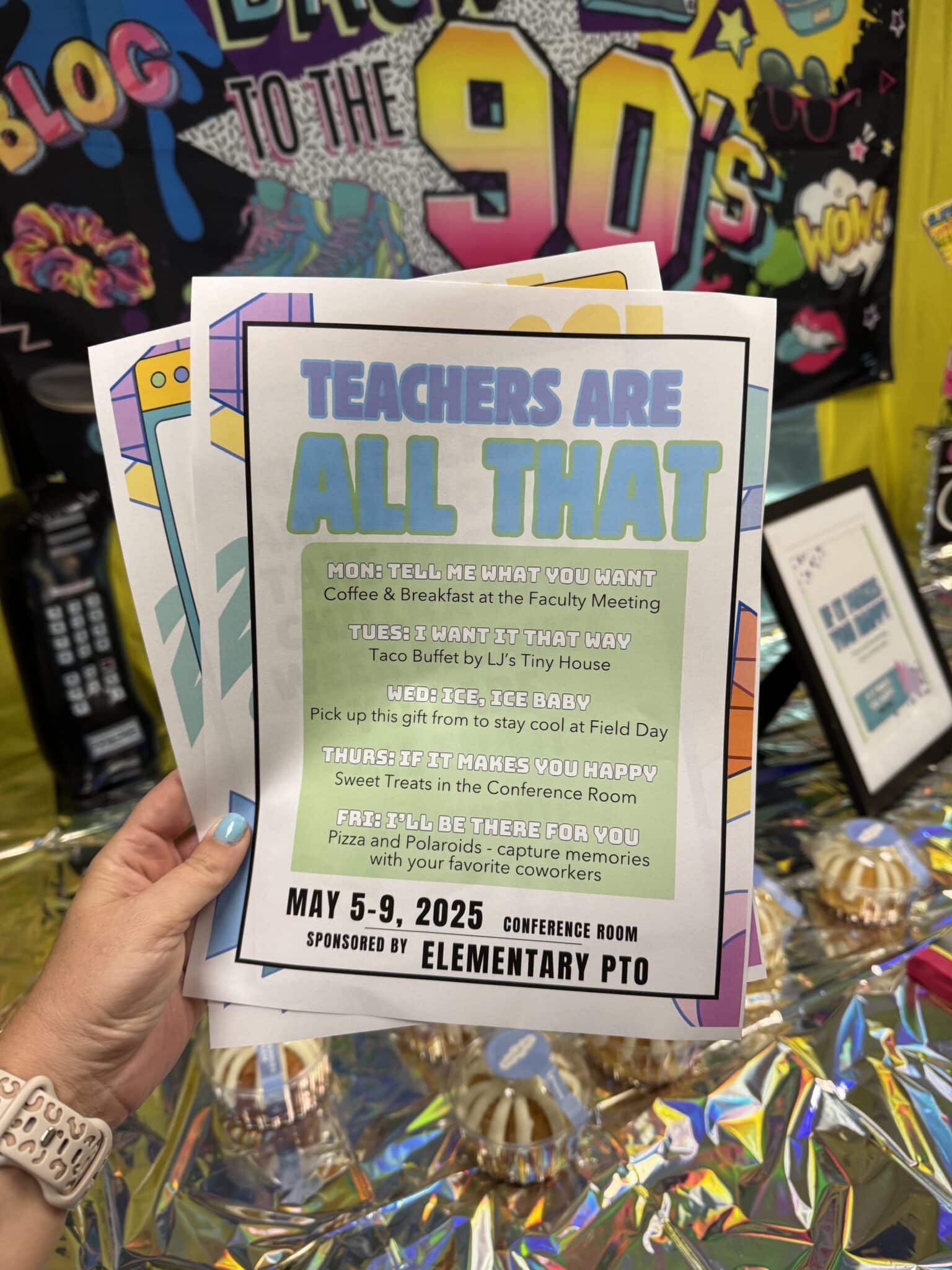 90's Music Themed Teacher Appreciation Week - Kristen Sullins Teaching